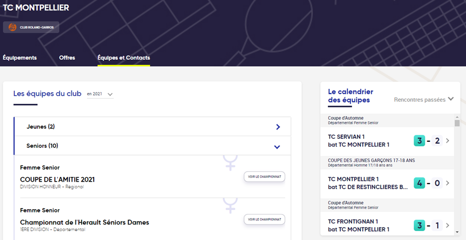 Aide - Feuille de match dans TenUp - Comité Départemental d'Indre et ...